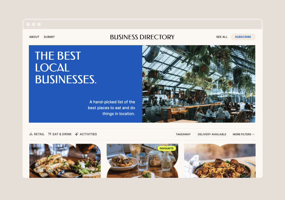 Store Directory | Webflow Directory Template